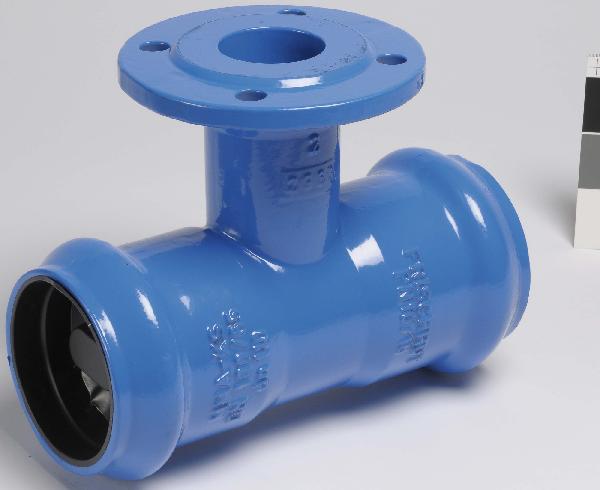 Té fonte pour PVC Ø250 tubulure à bride DN200 - SAMSE